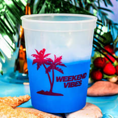 16oz Frosted Stadium Cups | Custom Event Decor