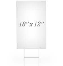 Custom 24" X 18" Vertical Yard Signs - CustomLanyards.Com