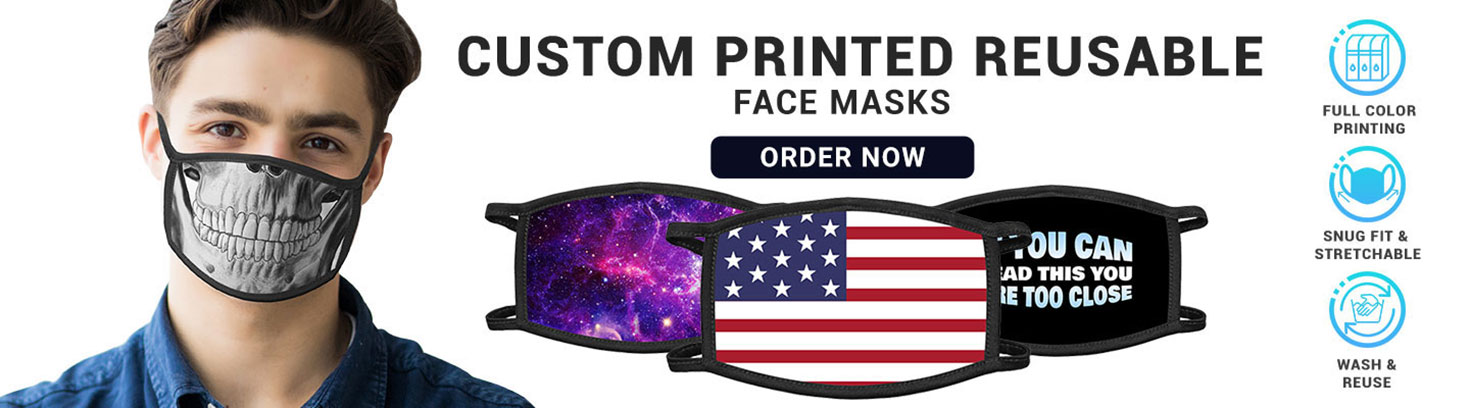 Custom Face Masks Personalized with Logo or Designs | Imprint.com