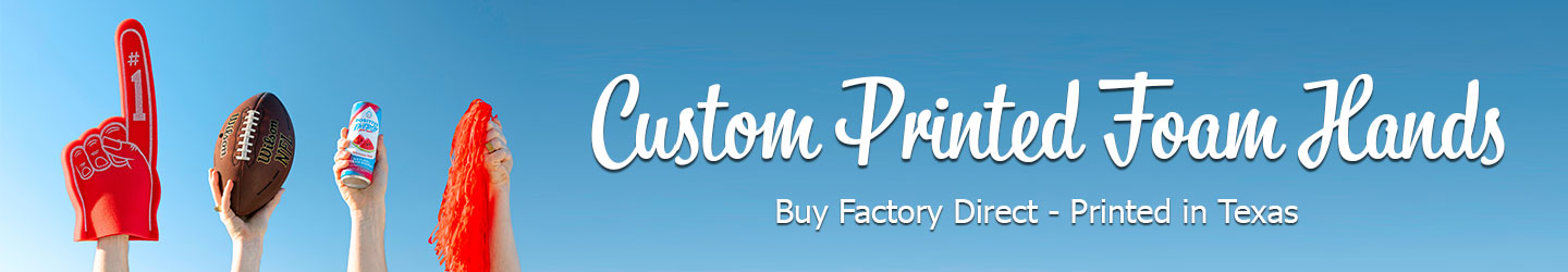 Custom Foam Hands & Fingers for Events: Get Yours Today! - Imprint.Com