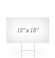 Custom 12" X 18" Yard Signs - RushService.Com