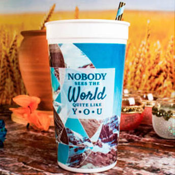 22oz Full Color Wrap Stadium Cups | Full Color Stadium Cups