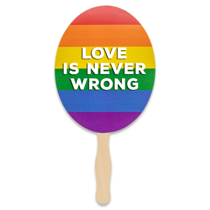 Custom LGBTQ Pride Hand Fans | LGBTQ - RushService.Com