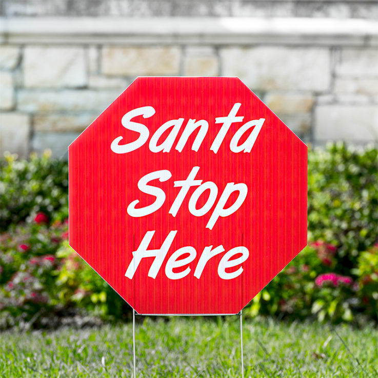 Stop Sign Yard Signs | Custom Shaped Yard Signs