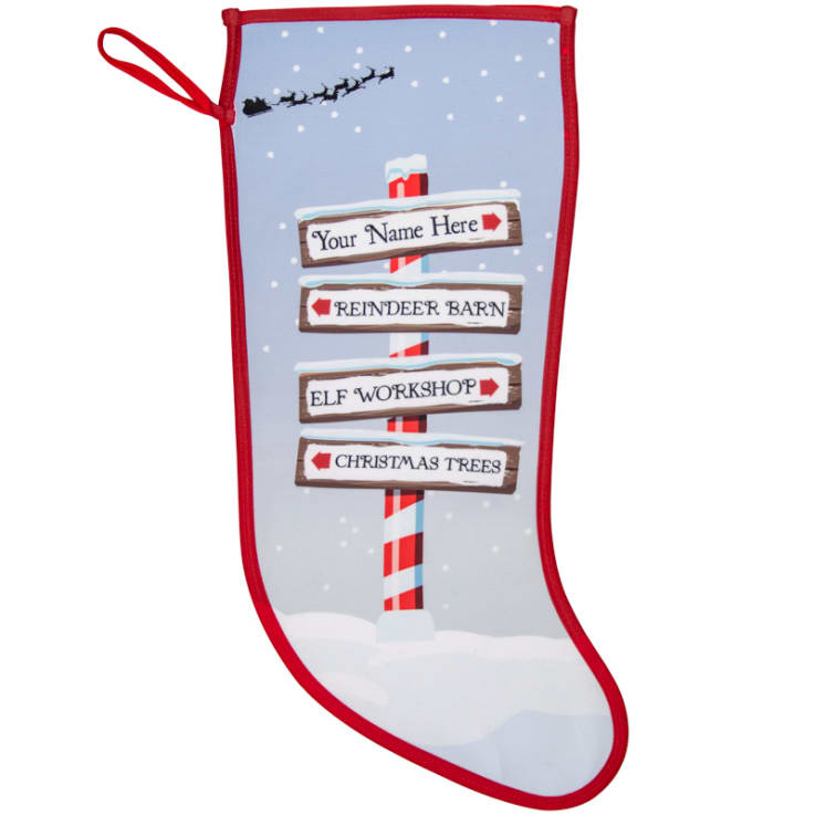 Your Name Christmas Destination Stockings | Personalized Christmas ...