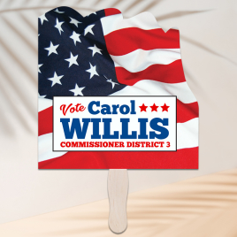 Custom Card Stock Hand Fans with Logo or Event Details