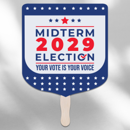 Custom Card Stock Hand Fans with Logo or Event Details