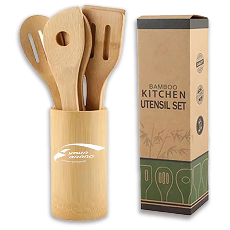 Custom Bamboo Kitchen Utensil Set With Packing Box | Kitchenware