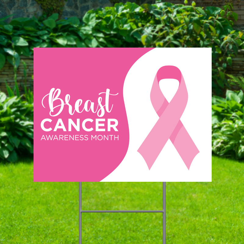 Breast Cancer Awareness Month Yard Signs | Breast Cancer Awareness Yard ...