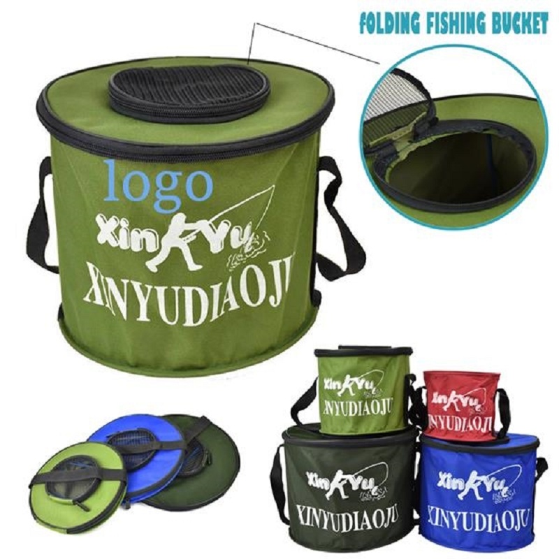 12 X 10 Inch Collapsible Fishing Buckets - Imprint.Com