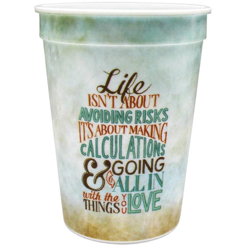 12oz Full Color Wrap Stadium Cups - Imprint.Com