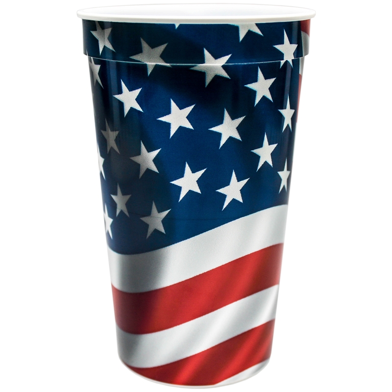 22oz Full Color Wrap Stadium Cups - Imprint.Com