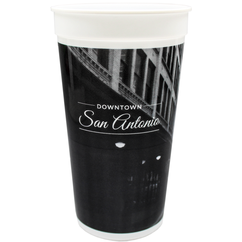 32oz Full Color Wrap Stadium Cups - Imprint.Com