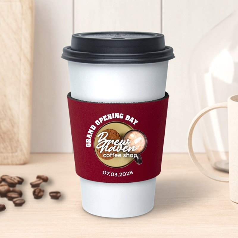 Premium Foam Collapsible Coffee Wraps - Imprint.Com