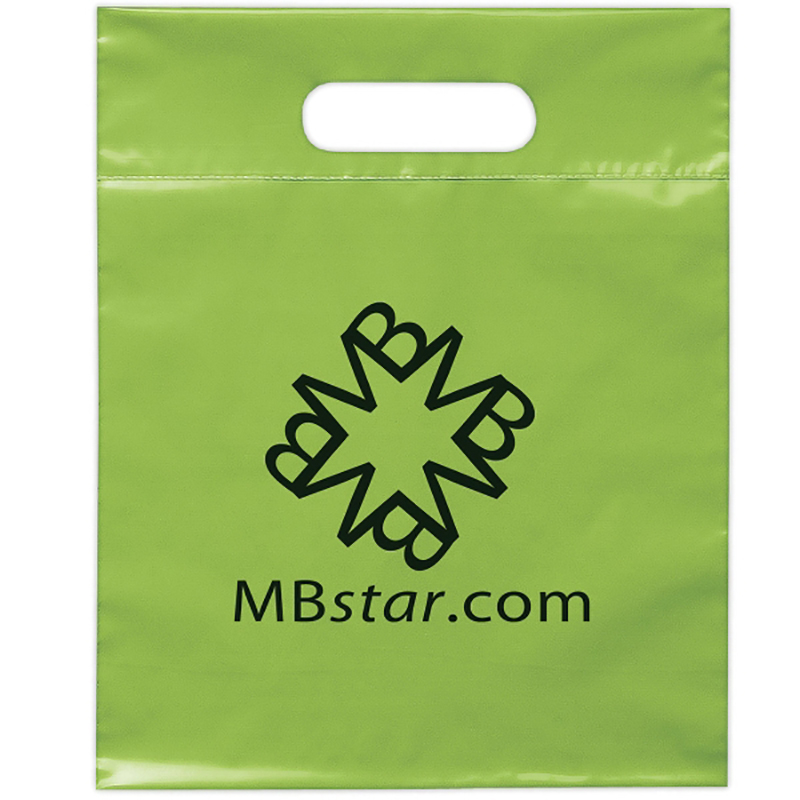 9.5 X 12 Inch Die Cut Handle Plastic Bags - Imprint.Com