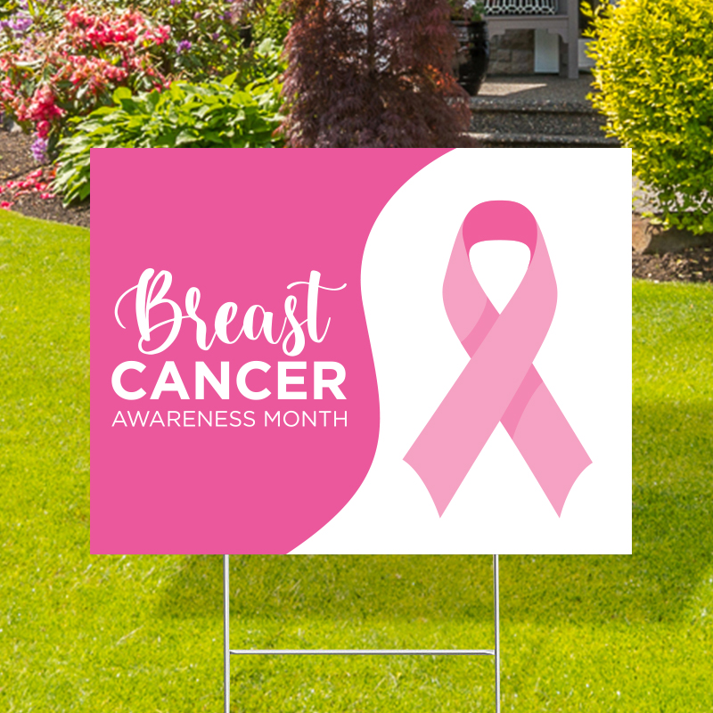 Breast Cancer Awareness Month Yard Signs - Imprint.Com