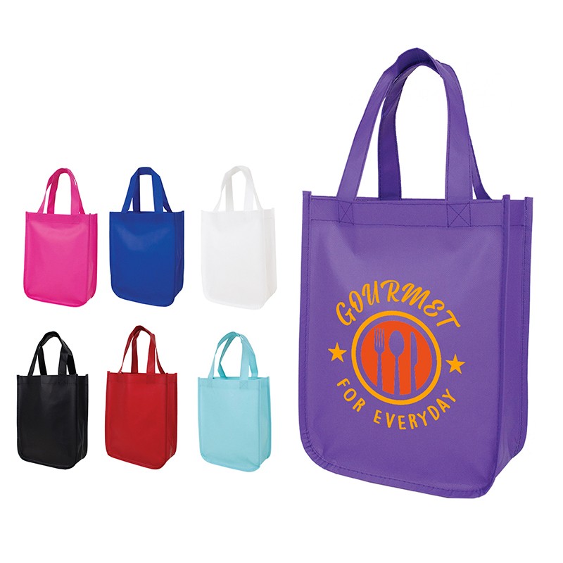 Cosmo Small Matte Laminated Tote Bags - Imprint.Com