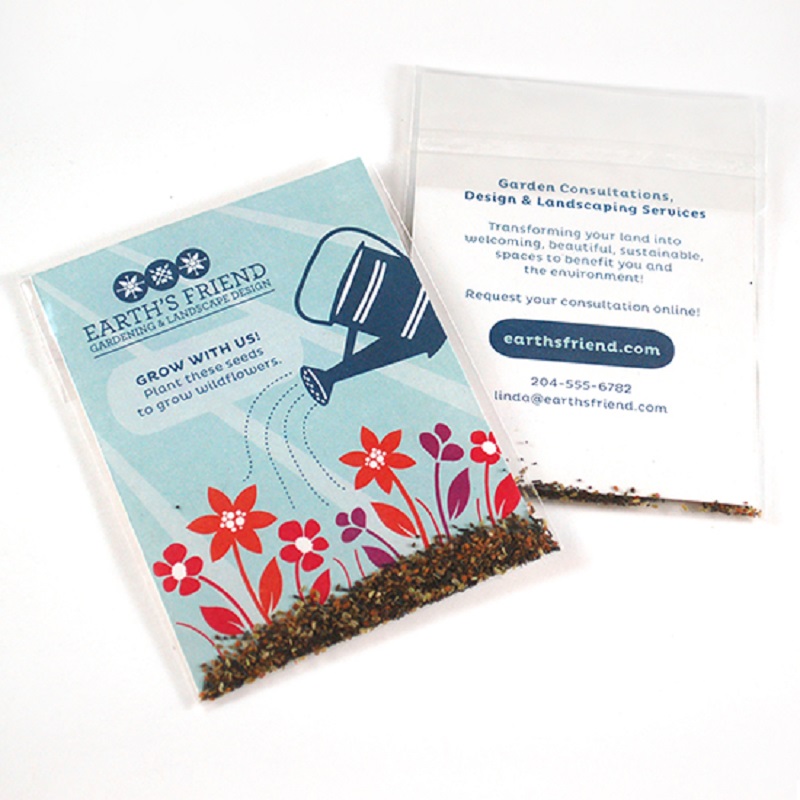 Custom Double Sided Wildflower Seed Packets - Imprint.Com