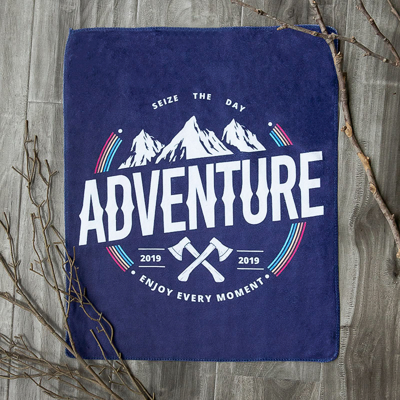 Custom Full Color Microfiber Rally Towel - 11 X 18 Inch - Imprint.Com