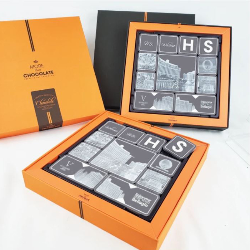 Custom Initialed Chocolate Gift Box 16pcs - Imprint.Com