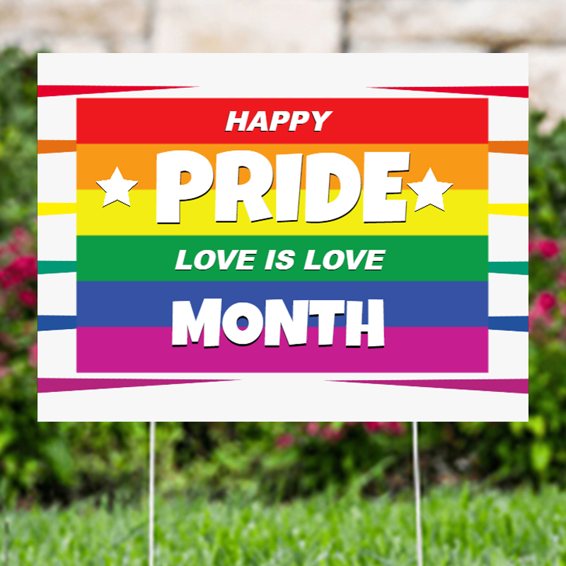 Custom LGBTQ Pride Yard Signs - Imprint.Com