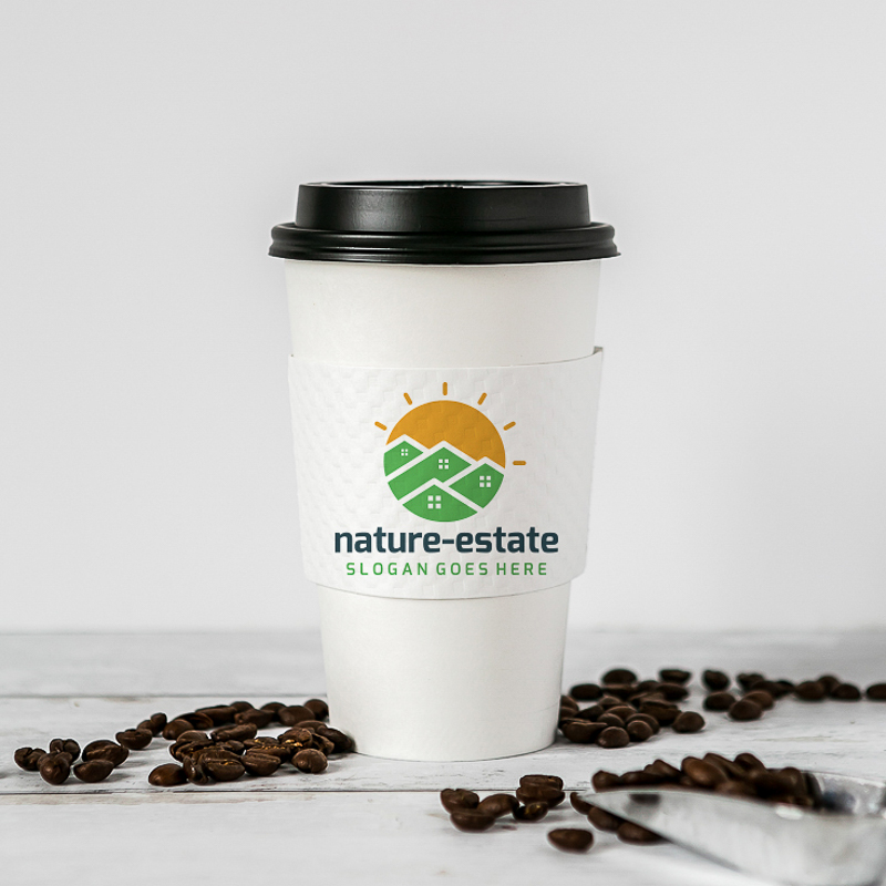 Custom Premium Embossed White Cup Sleeves - Imprint.Com
