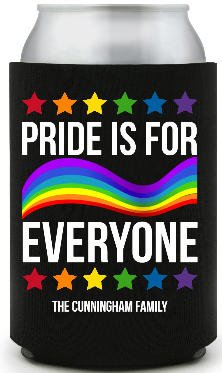 Pride Is For Everyone Can Coolers | Custom Party Favors - Imprint.Com