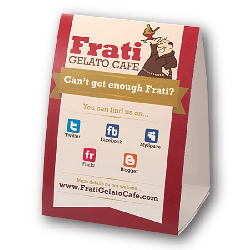 Glossy Table Top Tent (11pt) - Imprint.Com