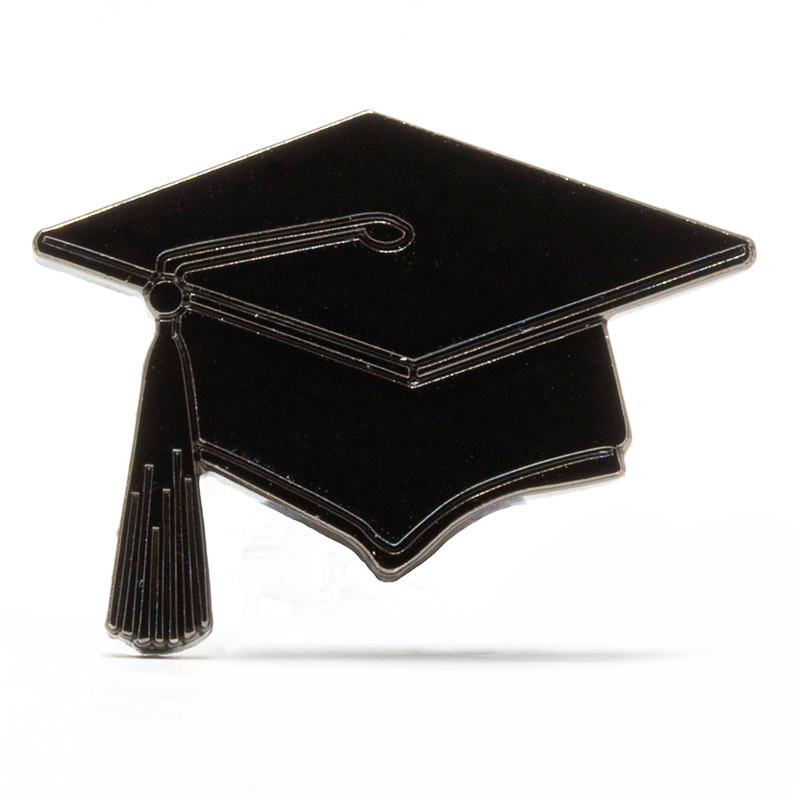 Graduation Cap Stock Lapel Pins | Academic Lapel Pins - RushService.Com