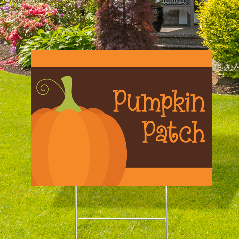 Pumpkin Patch Yard Signs - Imprint.Com