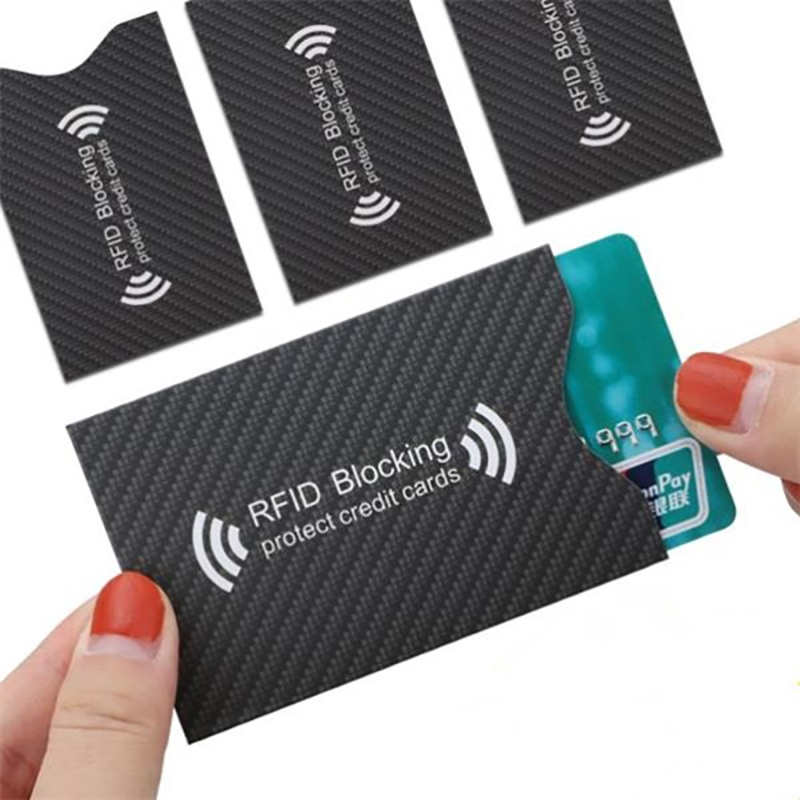 RFID Blocking Carbon Fiber Card Sleeves - Imprint.Com