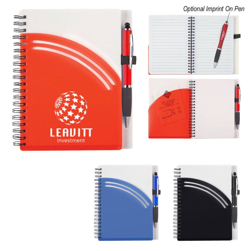 Rainbow Spiral Notebook With Pen | Books & Bookmarks - RushService.Com