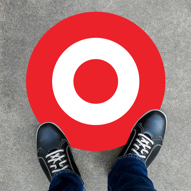 Removable Round Floor Decals - Imprint.Com