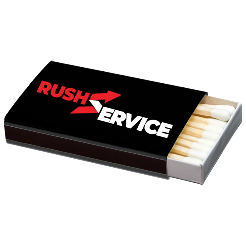 Screen Printed 20-Strike Matchboxes - RushService.Com