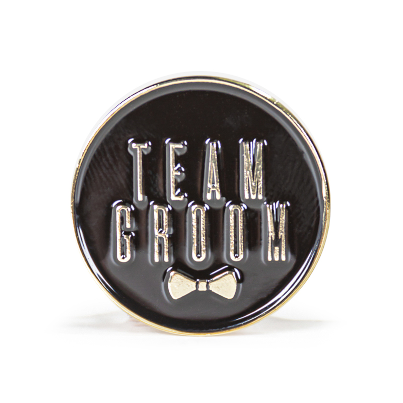 Team Groom Stock Lapel Pins - Imprint.Com