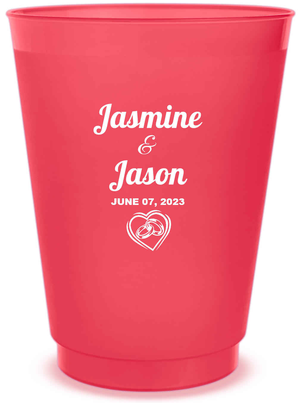 Personalized Keep Calm We’re Engaged Frosted Stadium Cups | Custom Cups