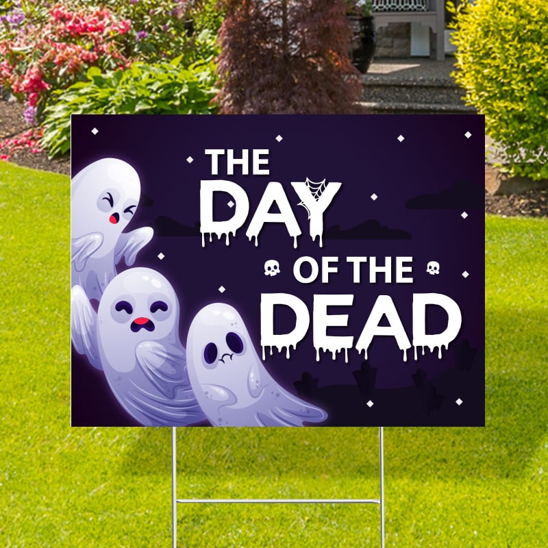 The Day Of The Dead Yard Signs | Halloween Yard Signs