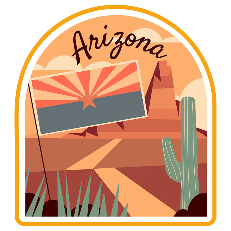 Arizona Stock Lapel Pins | State Lapel Pins