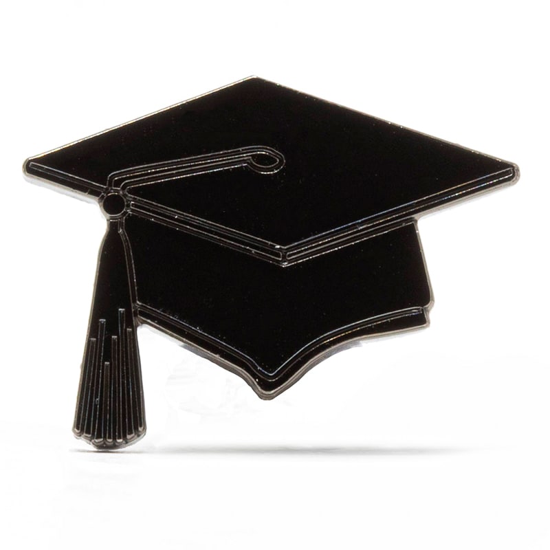 Graduation Cap Stock Lapel Pins | Academic Lapel Pins
