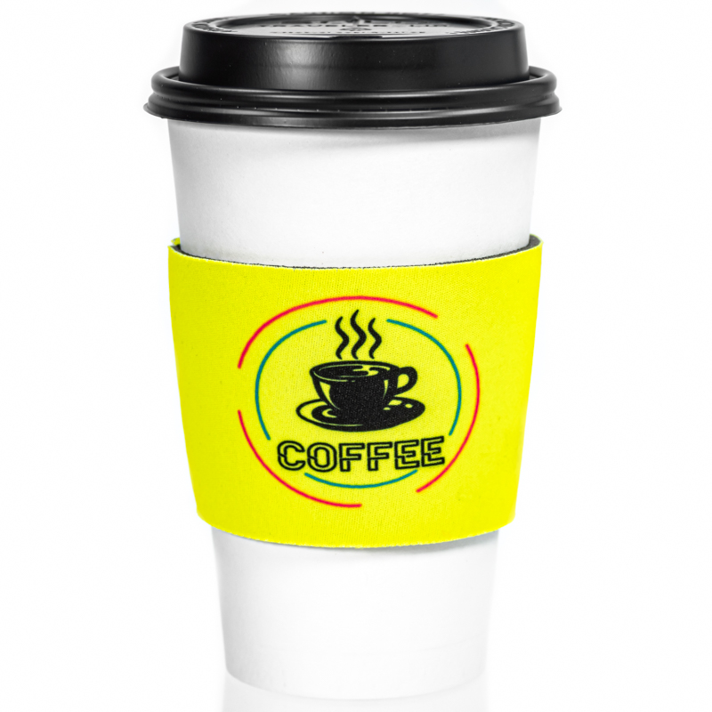 Fluorescent Neon Foam Collapsible Coffee Wraps | Custom Fluorescent ...