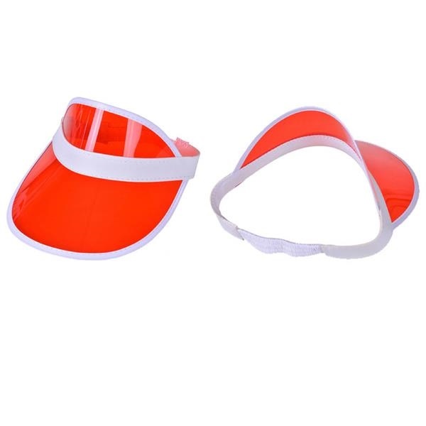 Clear Candy Colored Plastic Sun Visor | Custom Visors - RushService.Com