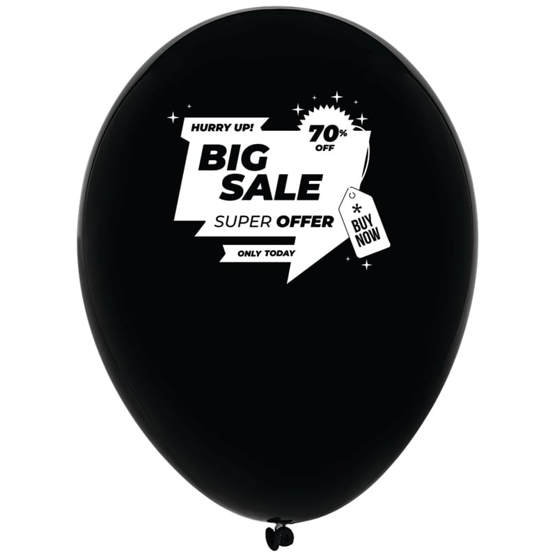 Custom Printed Event Balloons - Multiple Size and Color Options