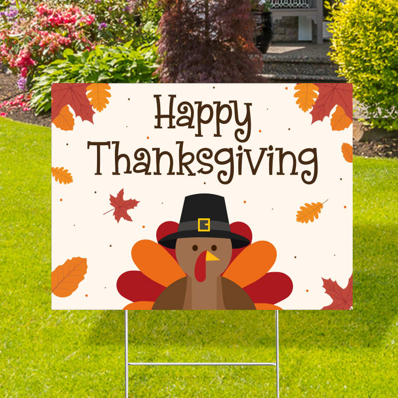 Happy Thanksgiving Yard Signs | Thanksgiving Yard Signs